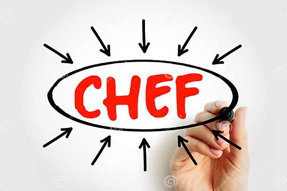 Chef Text with Arrows, Concept for Presentations and Reports Stock ...