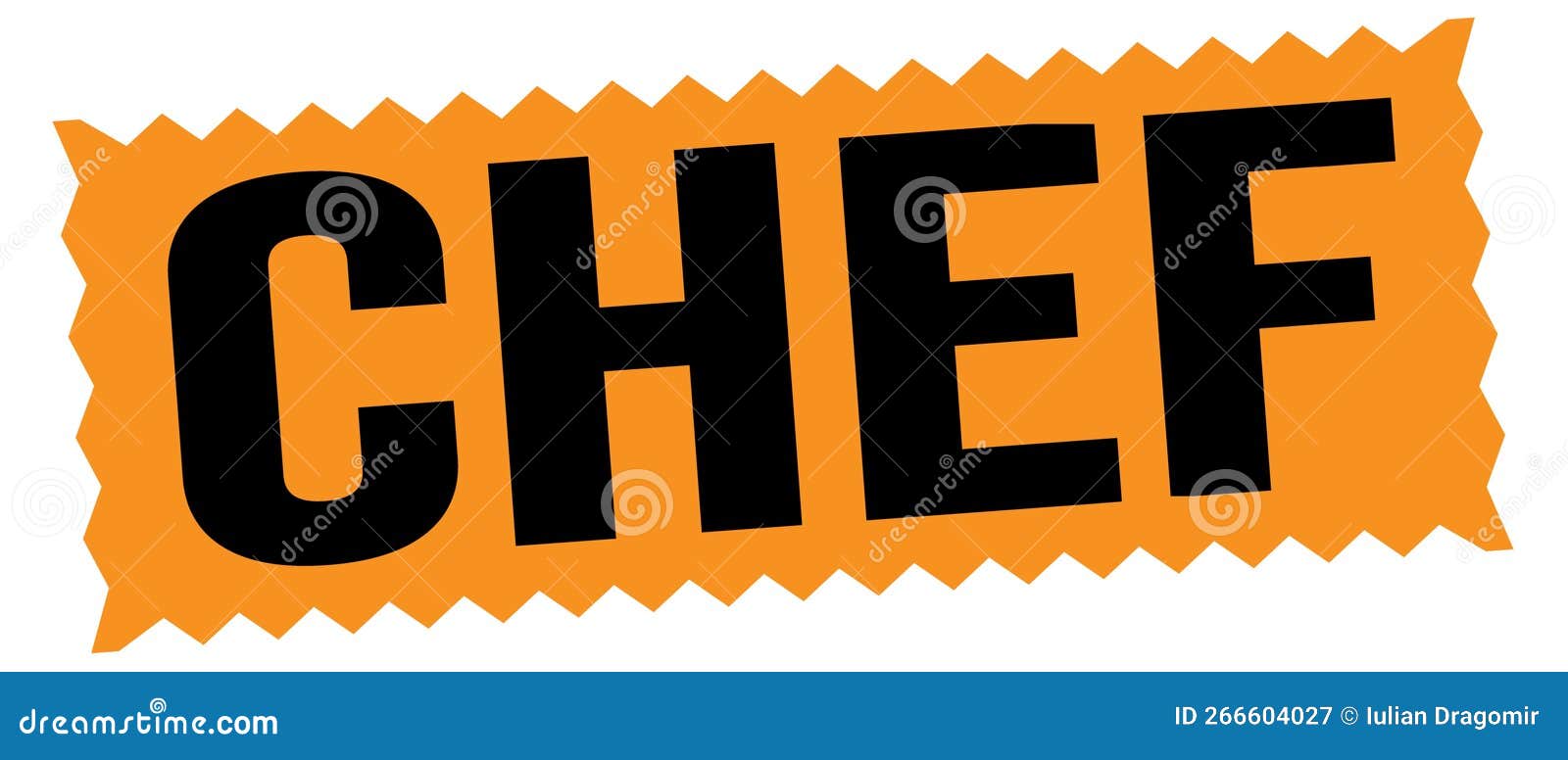 CHEF Text Written on Orange-black Stamp Sign Stock Illustration ...