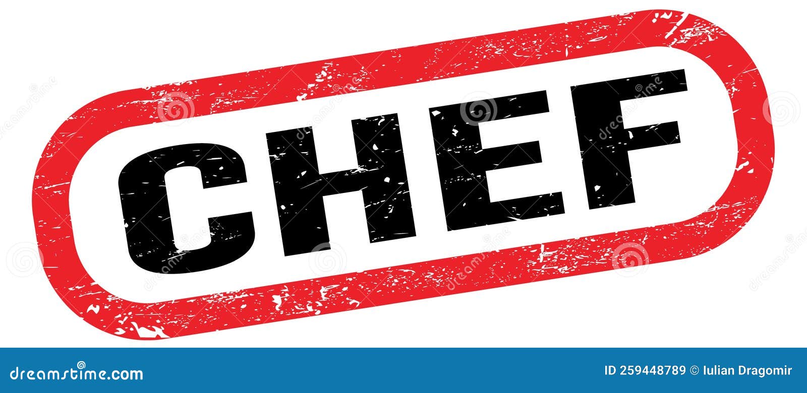 CHEF, Text Written on Red-black Stamp Sign Stock Illustration ...