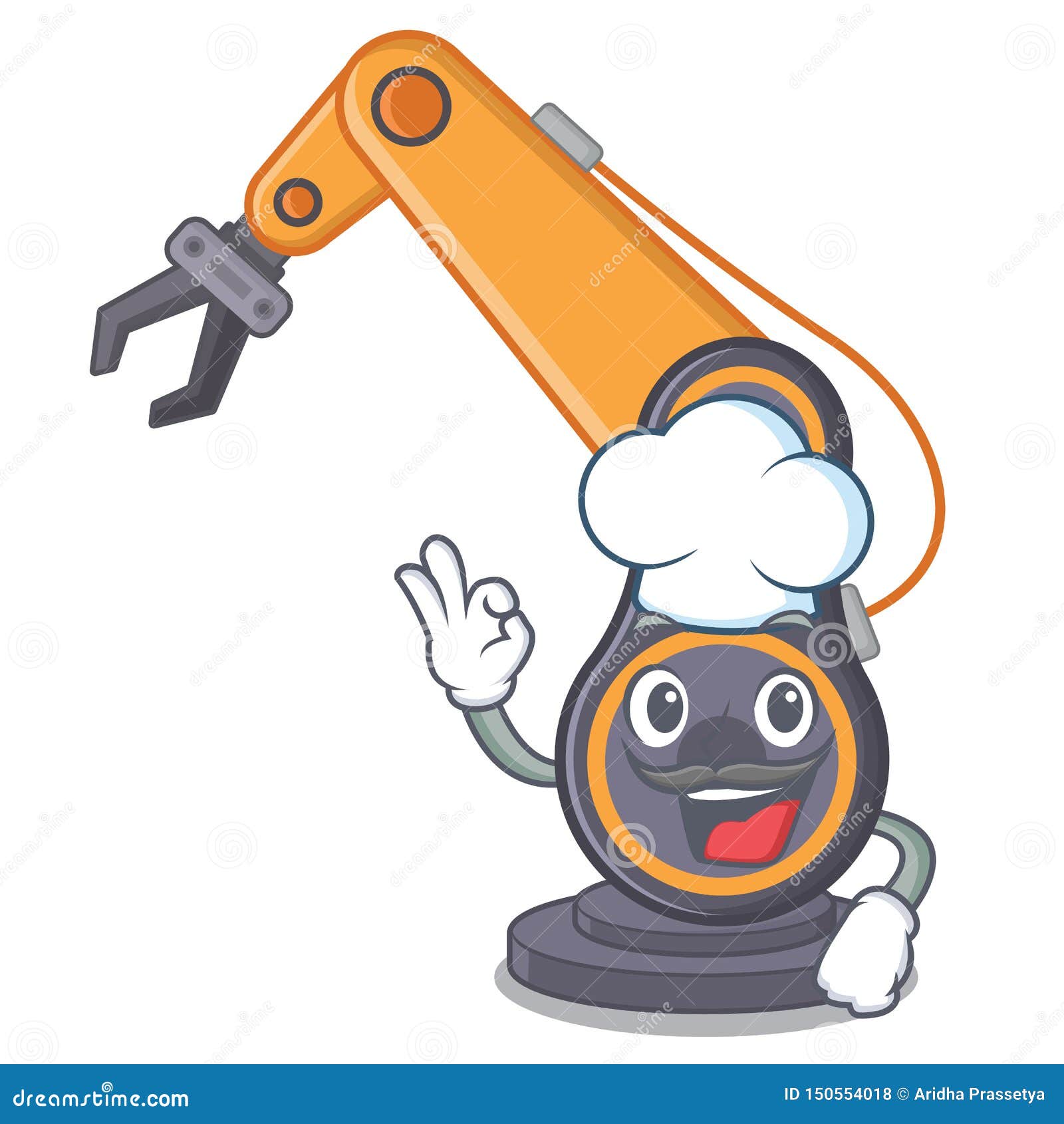 Chef Toy Industrial Robotic Hand the a Cratoon Stock Vector ...