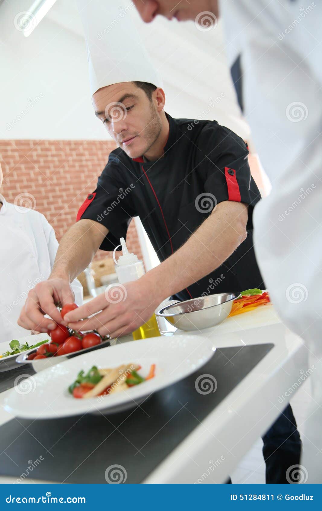 Chef Training Students in Cooking Class Stock Image - Image of recipe ...