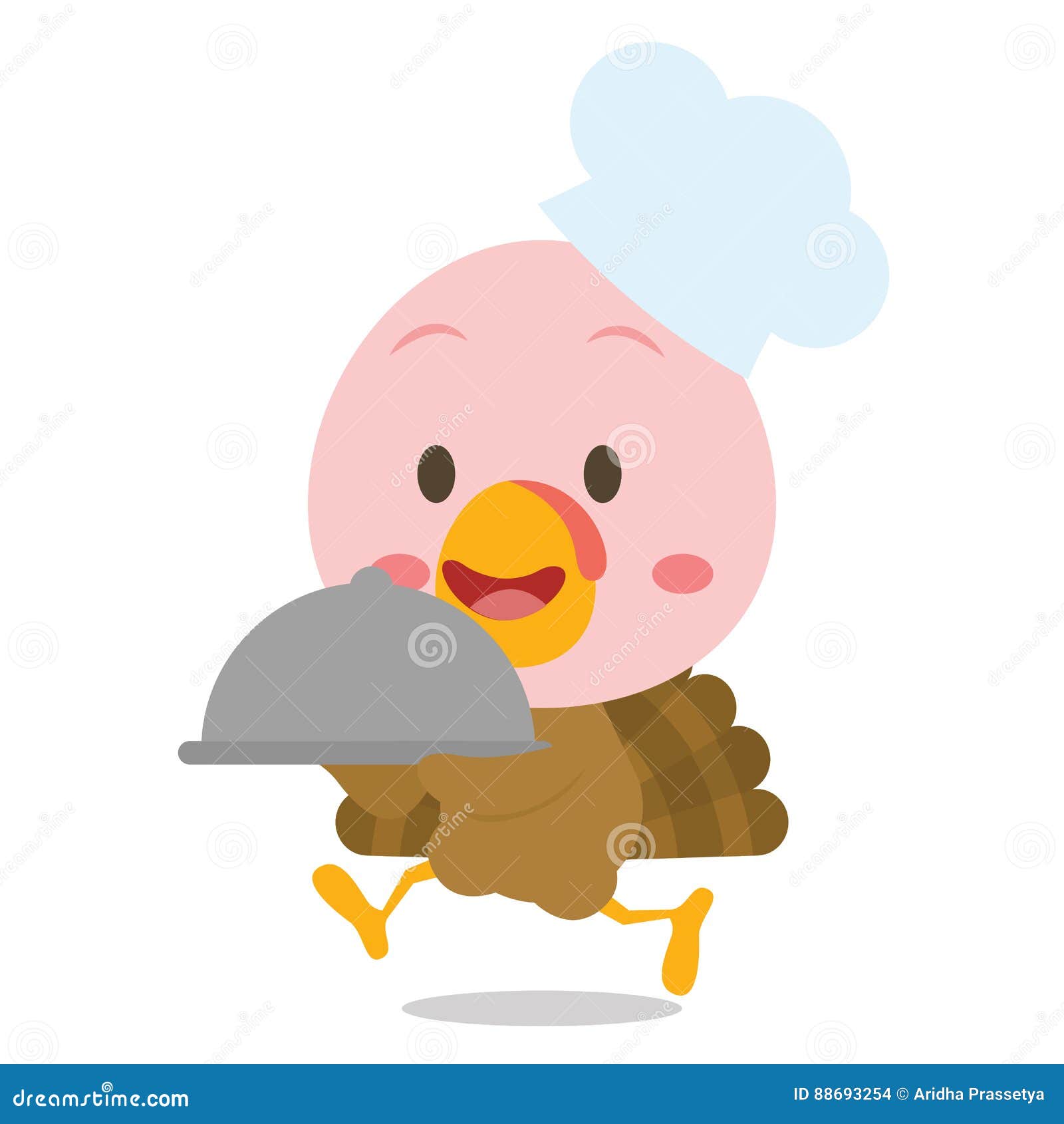 Chef Turkey Cartoon Design Character Stock Vector - Illustration of ...