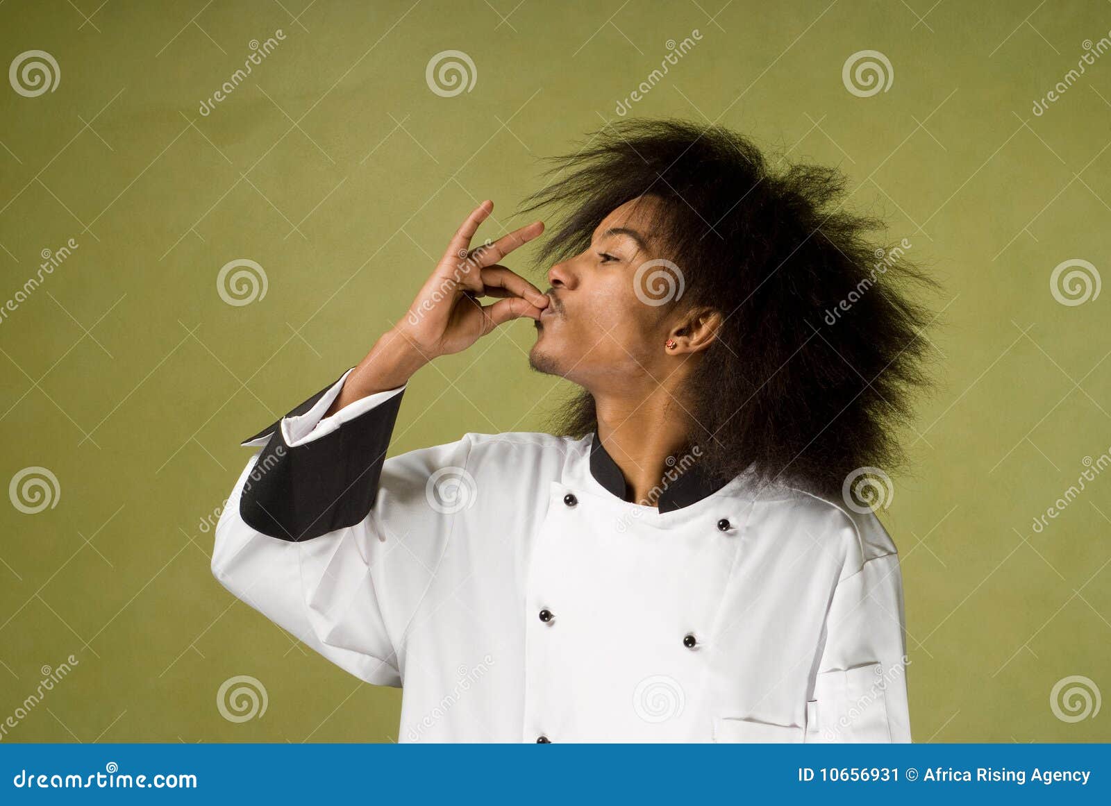 Chef Using Hands To Show Perfection Stock Image - Image of pleasure ...
