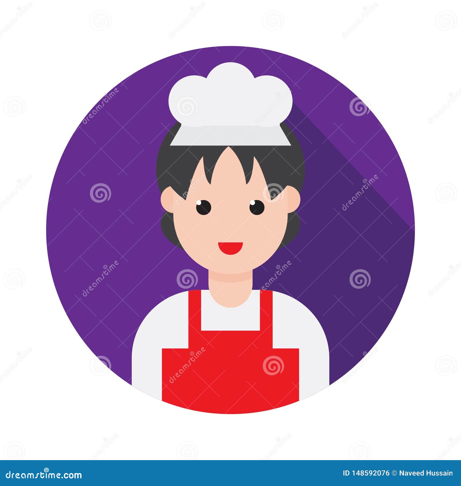 Chef Glyph Flat Vector Icon Stock Illustration - Illustration of happy ...