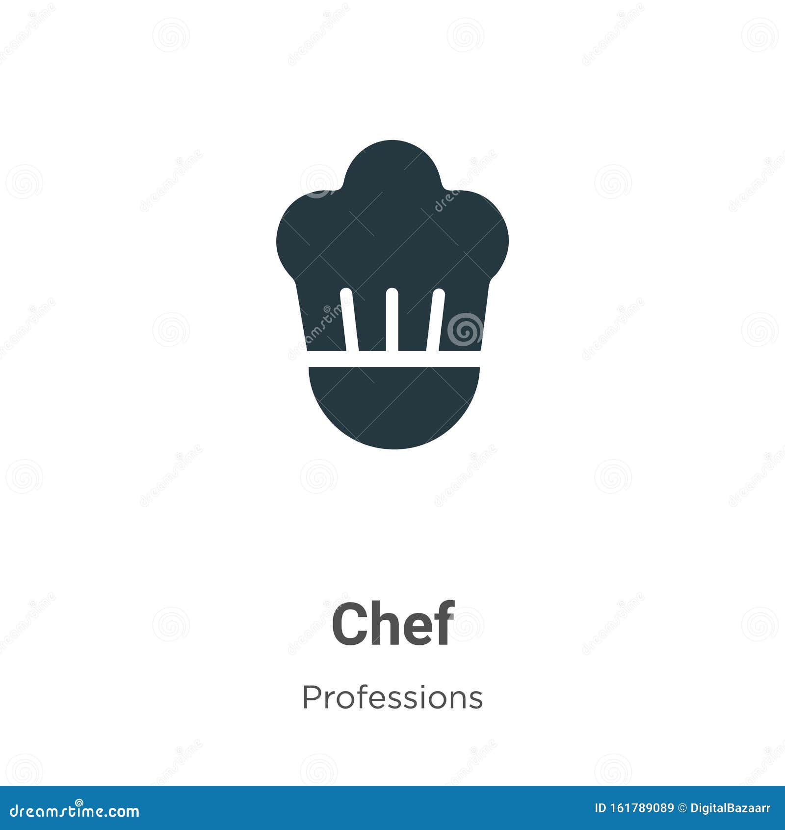 Chef Vector Icon on White Background. Flat Vector Chef Icon Symbol Sign ...