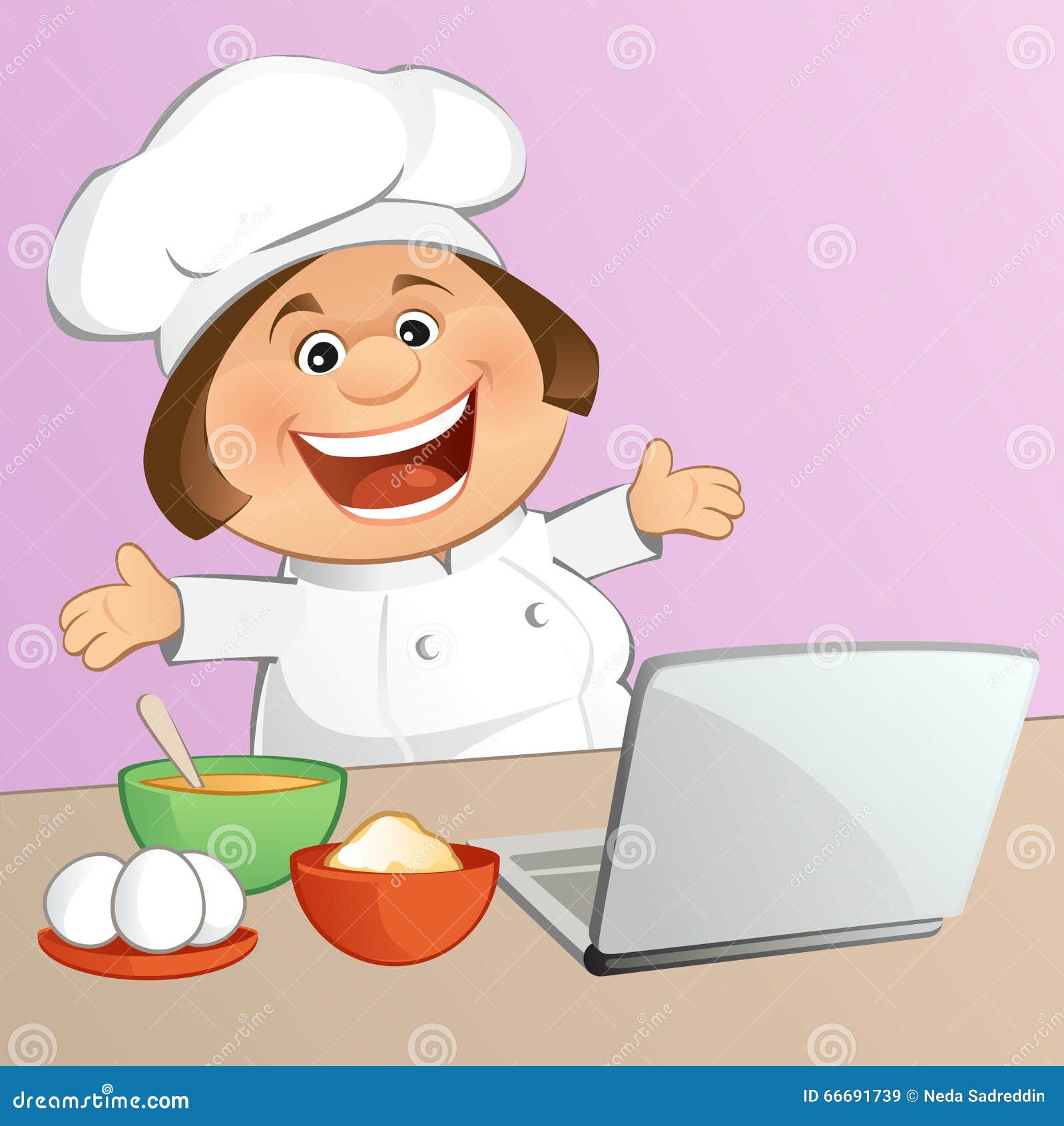 Fat Female Chef Cartoon