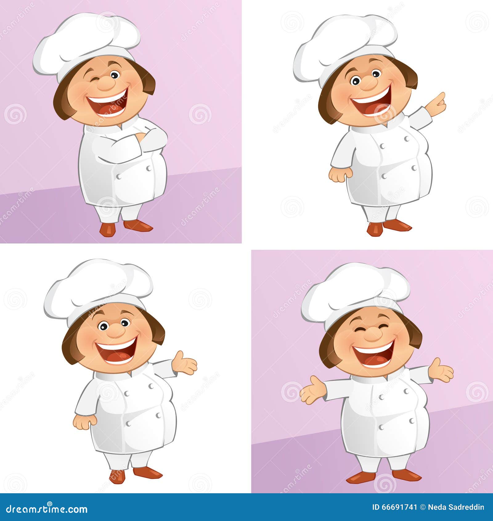 Cartoon Fat Girl Chef Cooking Stock Illustrations 34 Cartoon Fat Girl