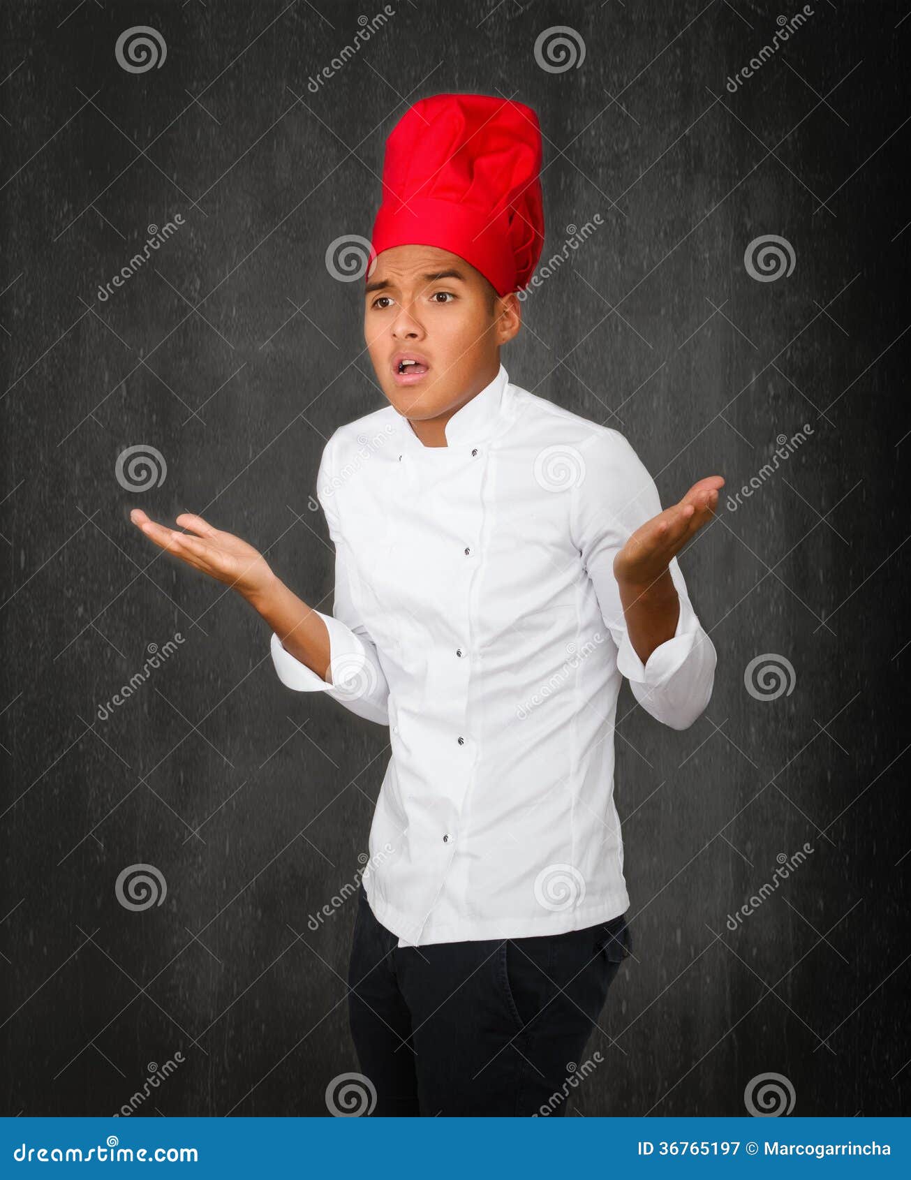 Chef verwirren stockbild. Bild von grau, chef, negativ - 36765197