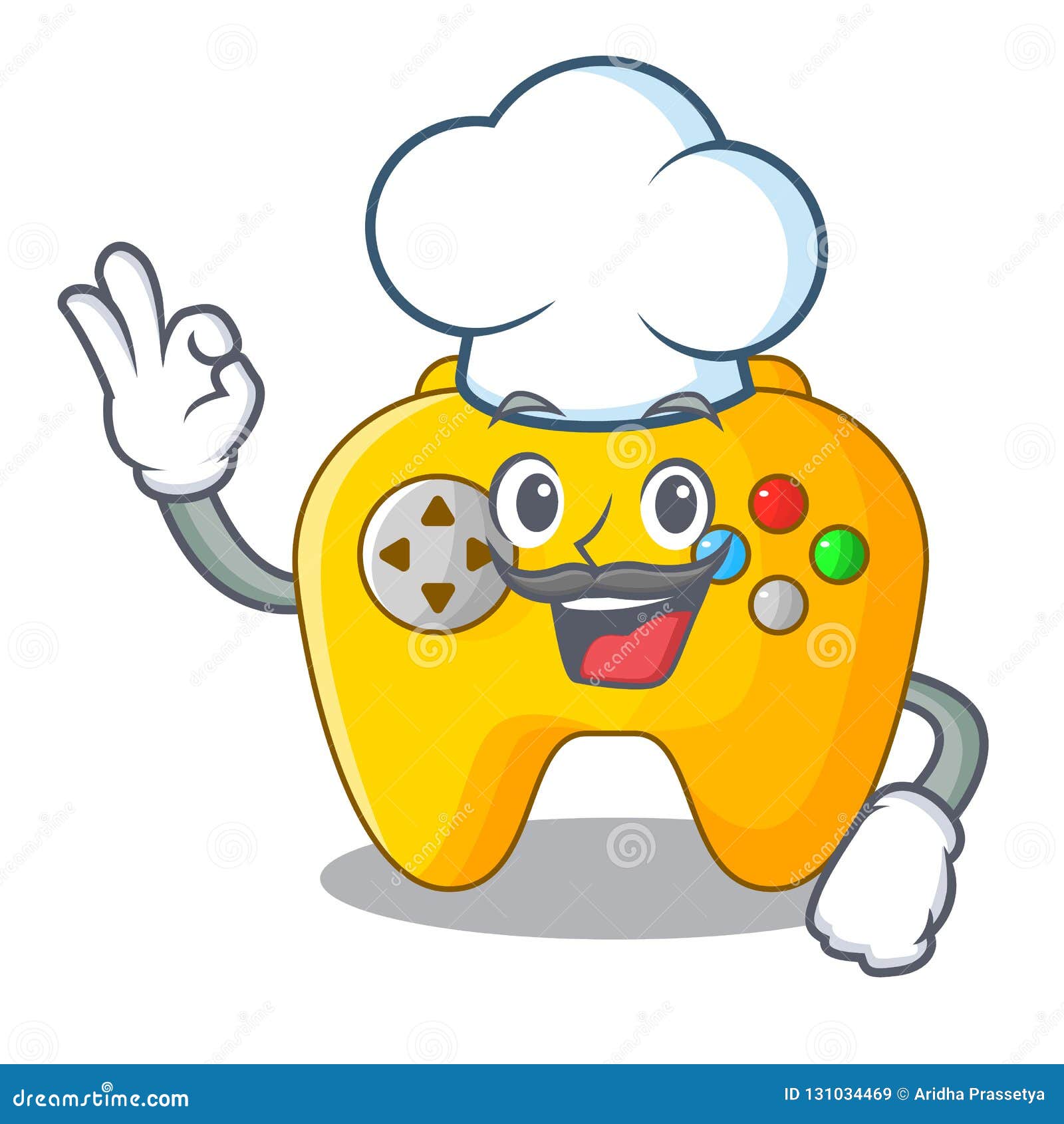 Chef Video Game Controller Shaped on Charcter Stock Vector ...