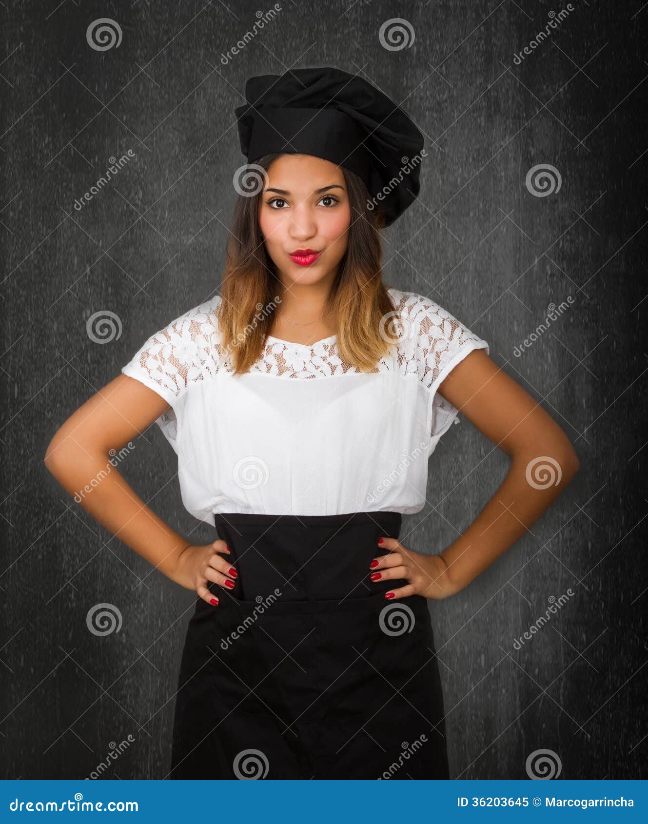 Chef waiting for stock image. Image of cook, restaurant - 36203645