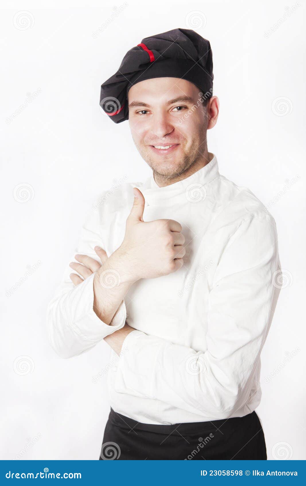 Chef on white stock photo. Image of vertical, isolated - 23058598