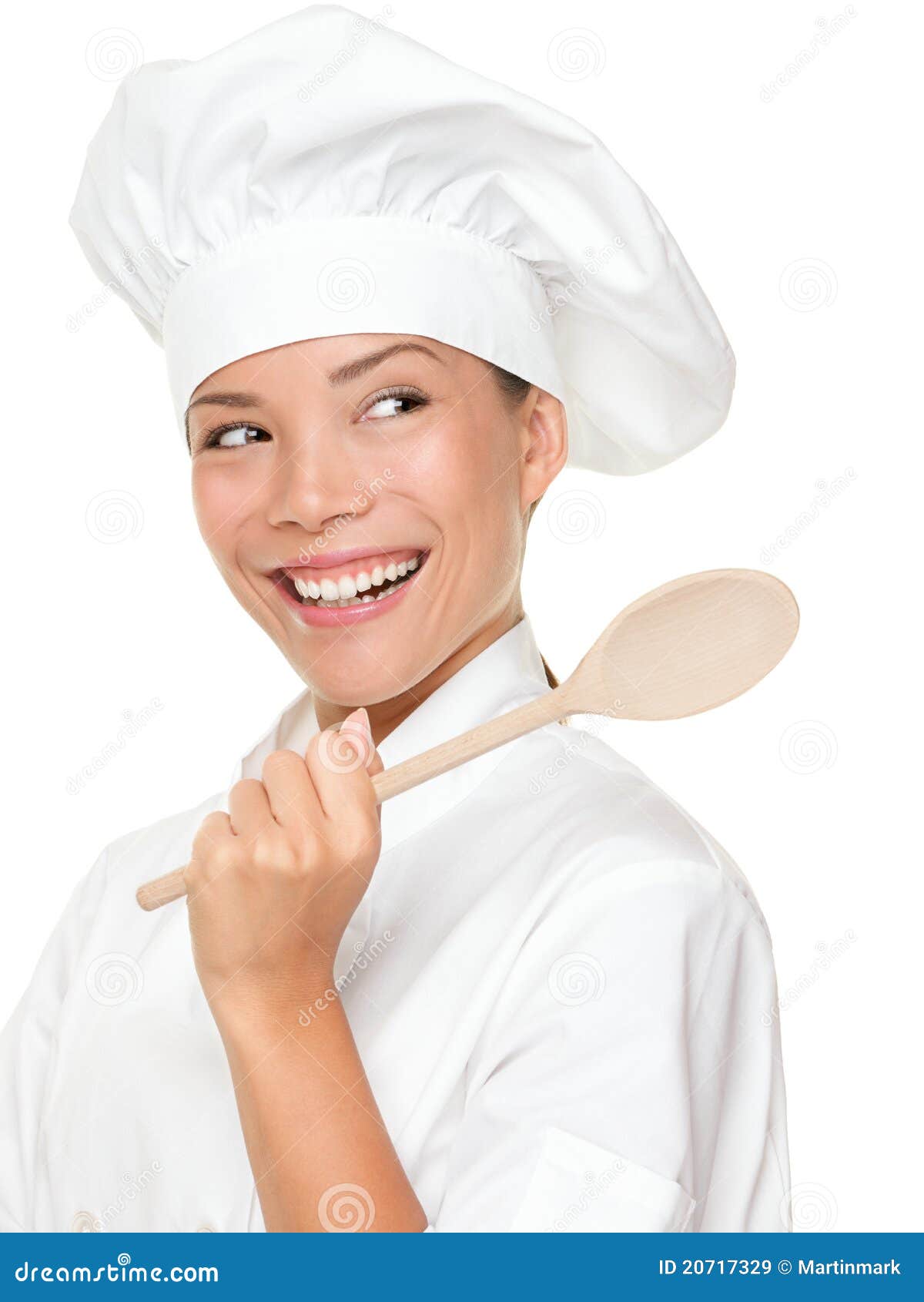 Chef woman smiling happy stock image. Image of asian - 20717329
