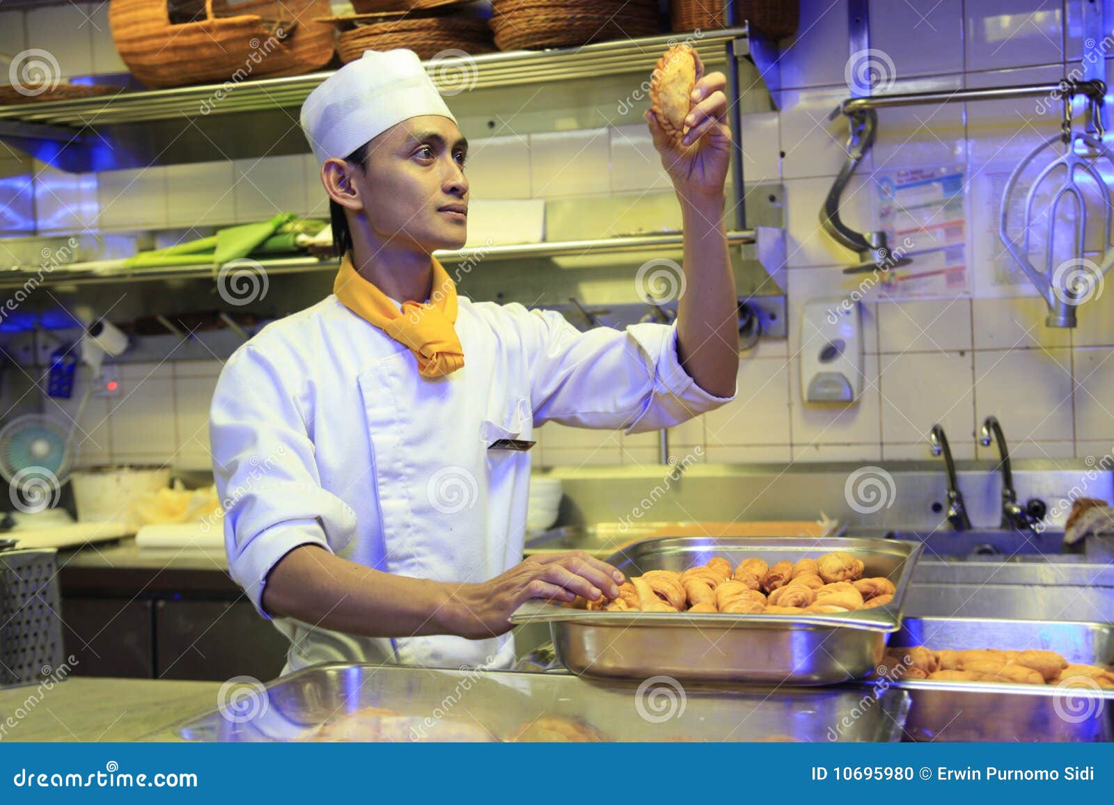 Chef at work stock photo. Image of person, food, industry - 10695980