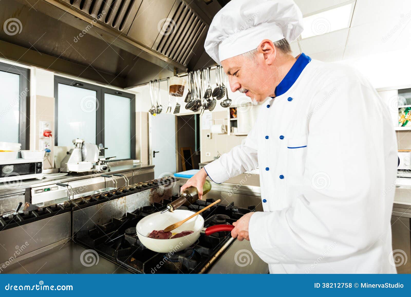 Chef at work stock photo. Image of seasoning, male, people - 38212758