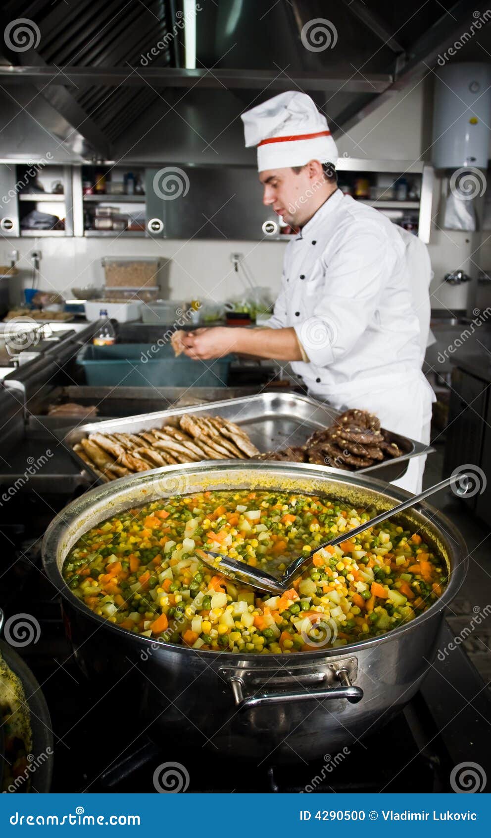 Chef at work stock photo. Image of cuisine, cook, gourmet - 4290500