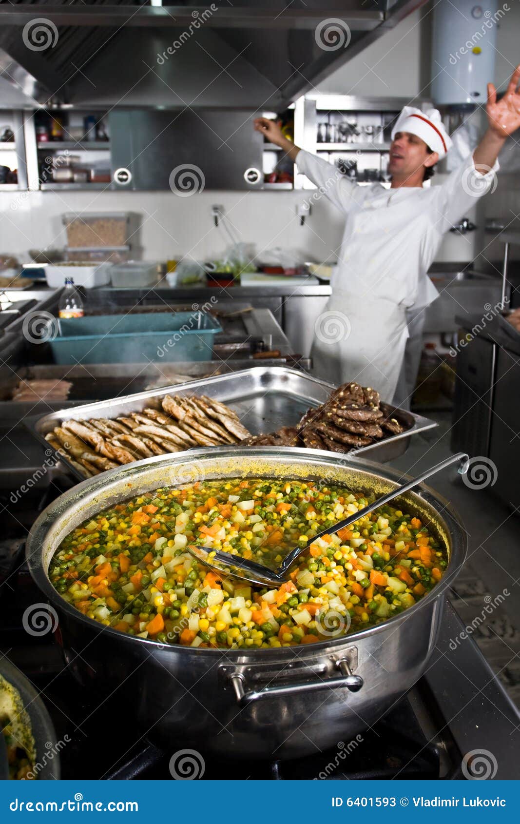 Chef at work stock image. Image of boil, chef, cool, restaurant - 6401593