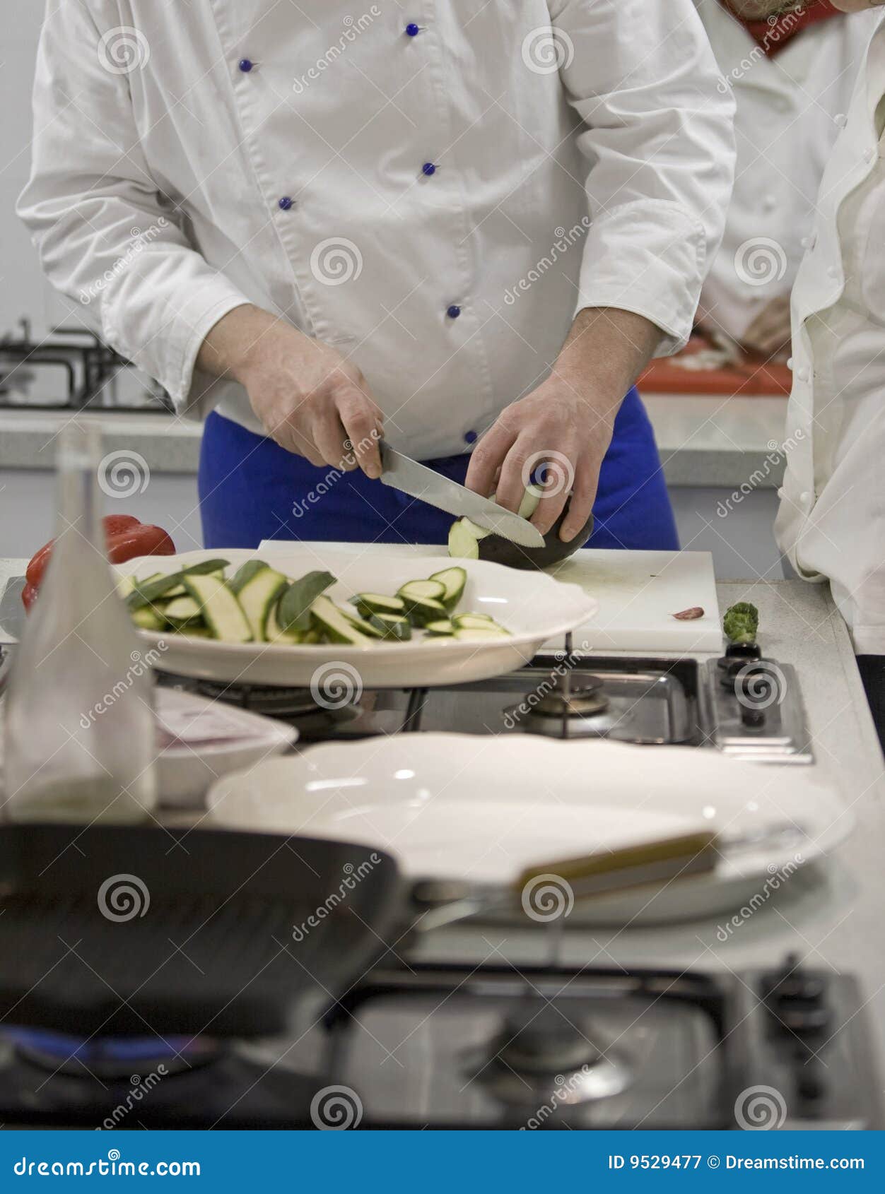 Chef at work stock image. Image of restaurant, cooker - 9529477