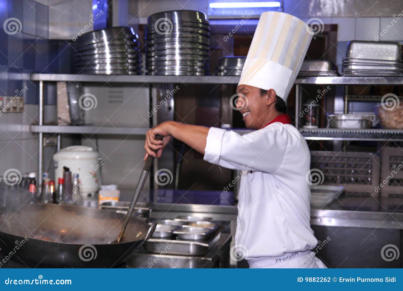 Chef at work stock photo. Image of good, location, banqutte - 9882262