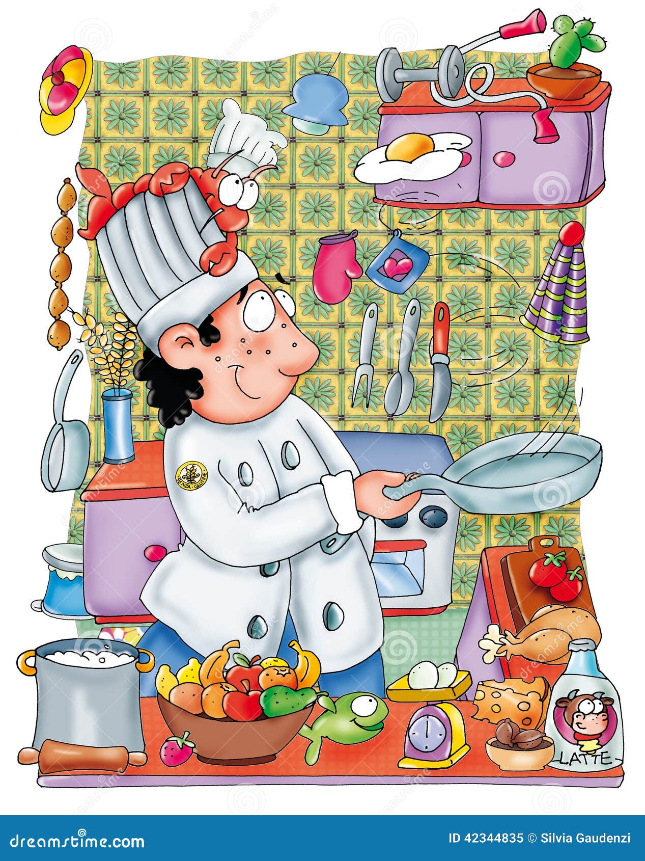 Chef Work Cartoon Vector | CartoonDealer.com #35748113