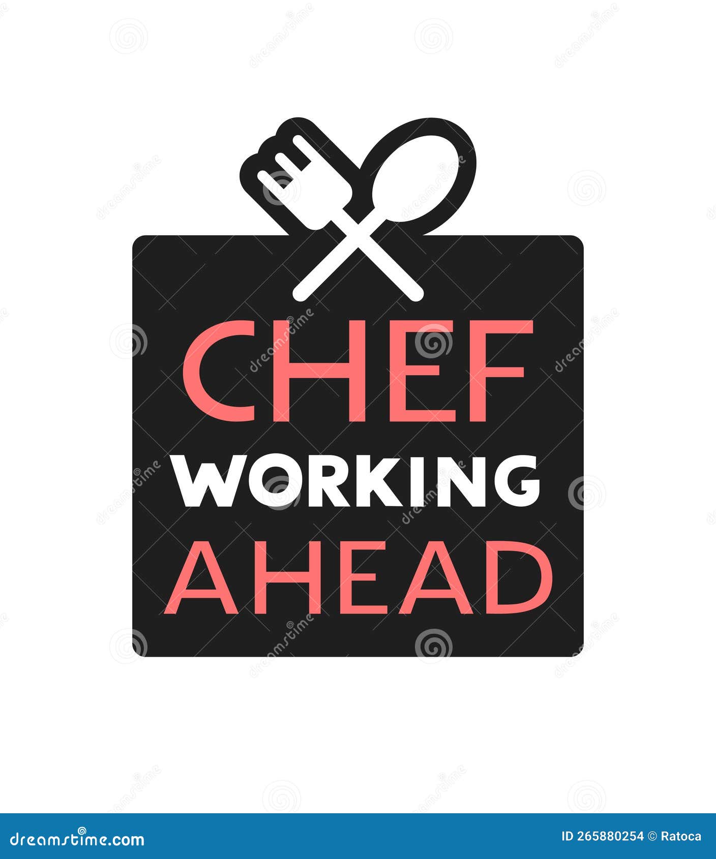 Chef work symbol stock vector. Illustration of chef - 265880254