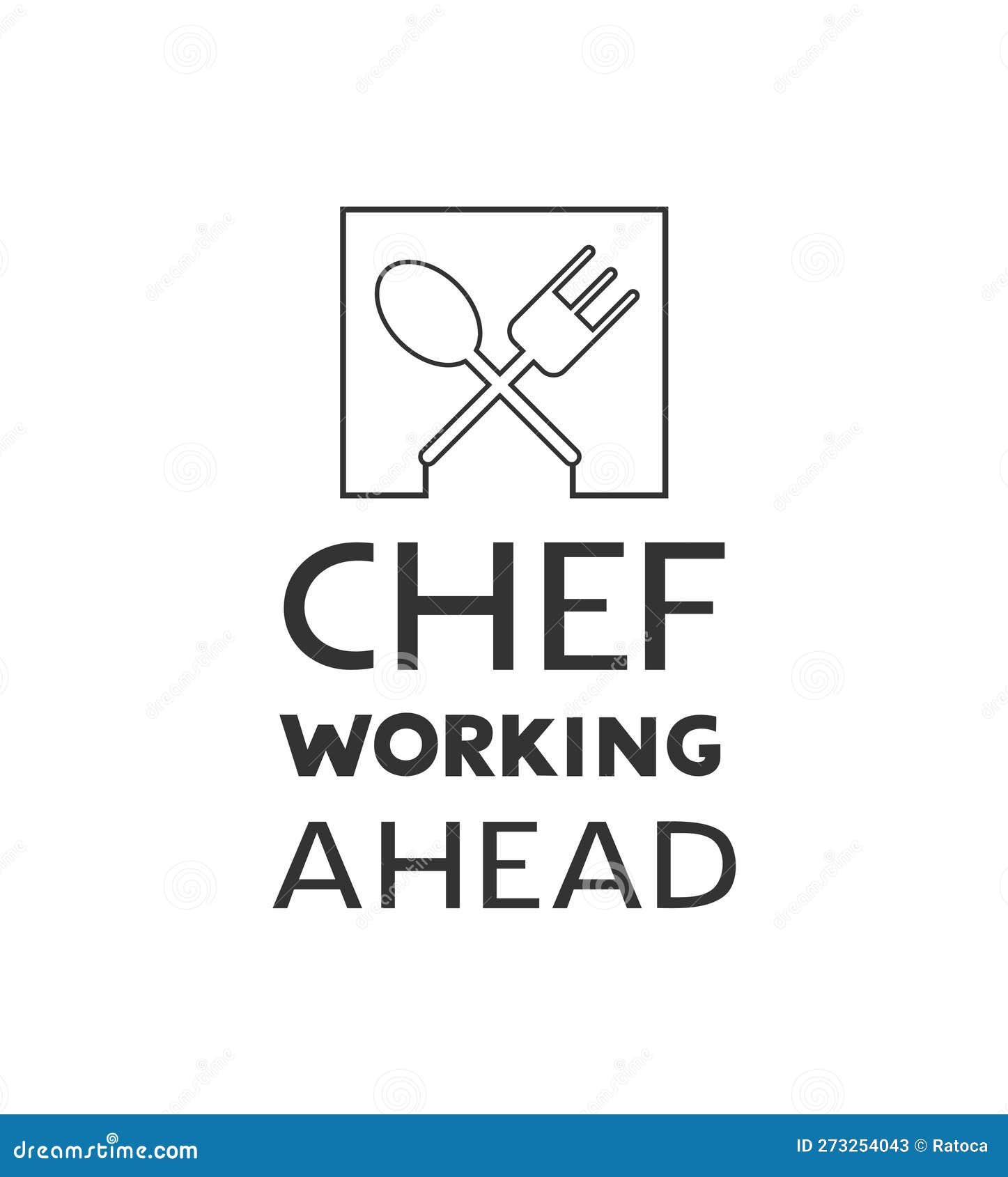 Chef work symbol stock vector. Illustration of catering - 273254043