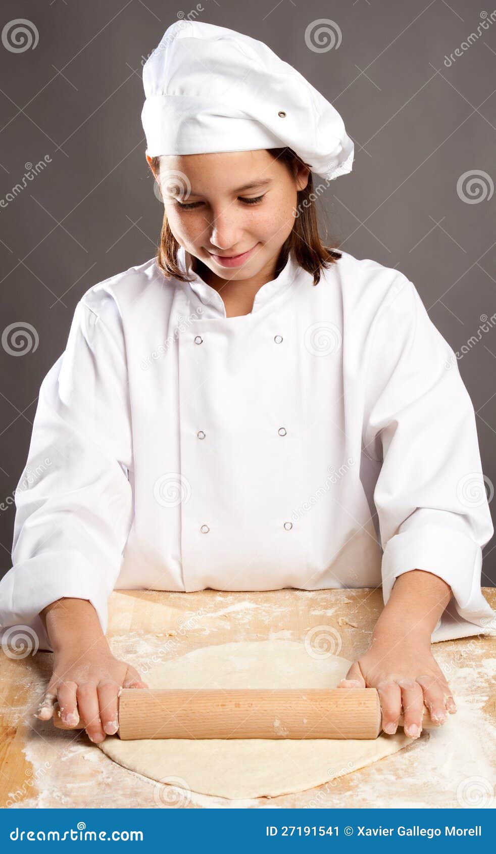 Chef working the dough stock image. Image of brown, cooking - 27191541