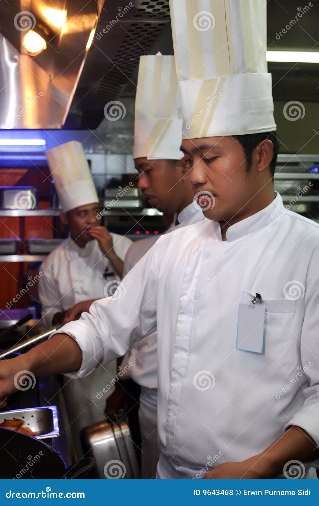 Chef Working in the Kitchen Stock Photo - Image of people, chef: 9643468