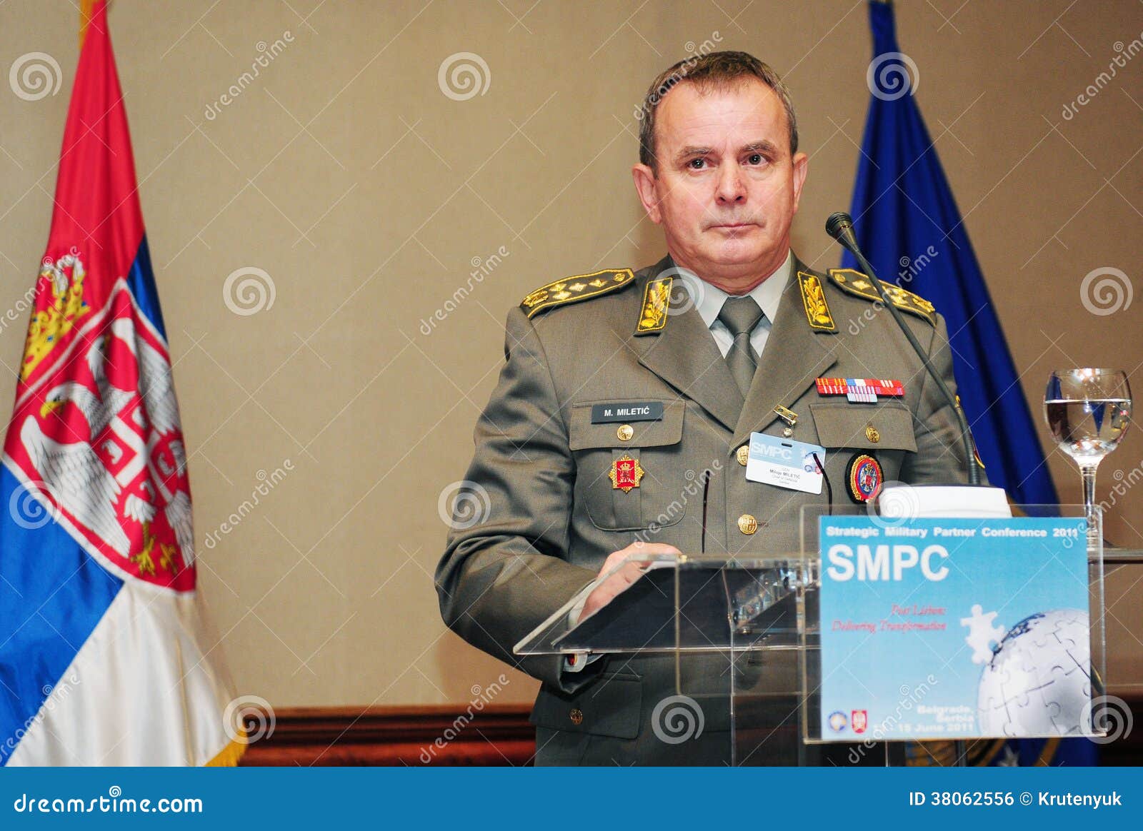 Chefe Do SAF, General Miloje Miletic Foto Editorial - Imagem de europa ...