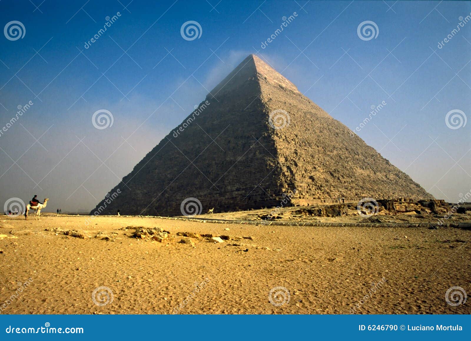 Chefren Pyramid, Giza, Egypt. Stock Photo - Image of giza, eternity ...