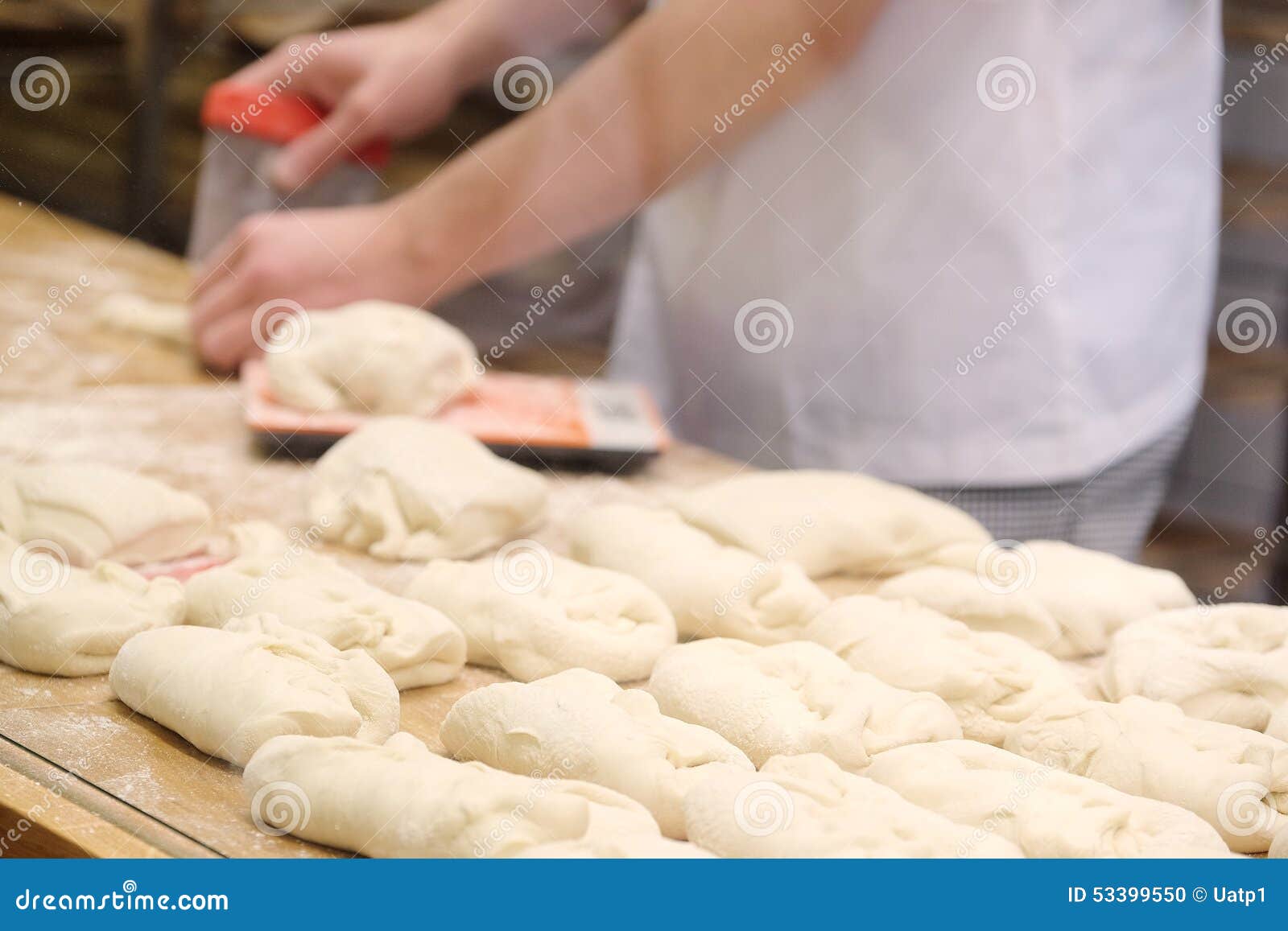 Chefs forming dough stock photo. Image of preparing, form - 53399550