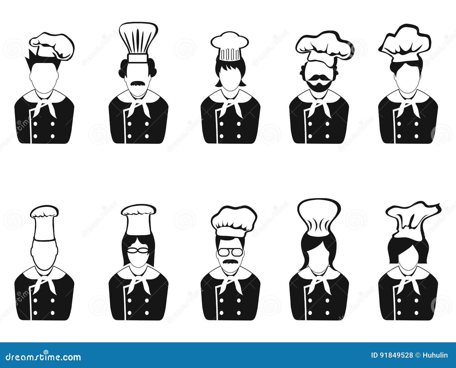 Chefs head icon stock vector. Illustration of service - 91849528