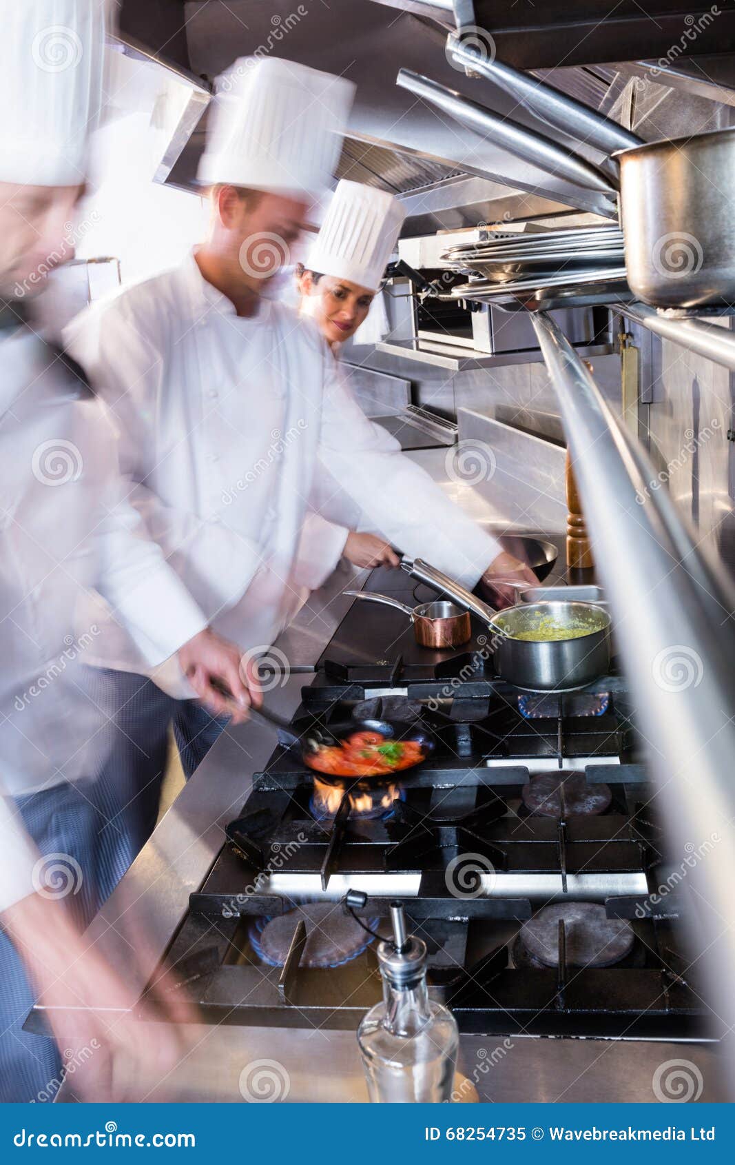 Chefs Preparing Food in the Kitchen Stock Image - Image of kitchen ...