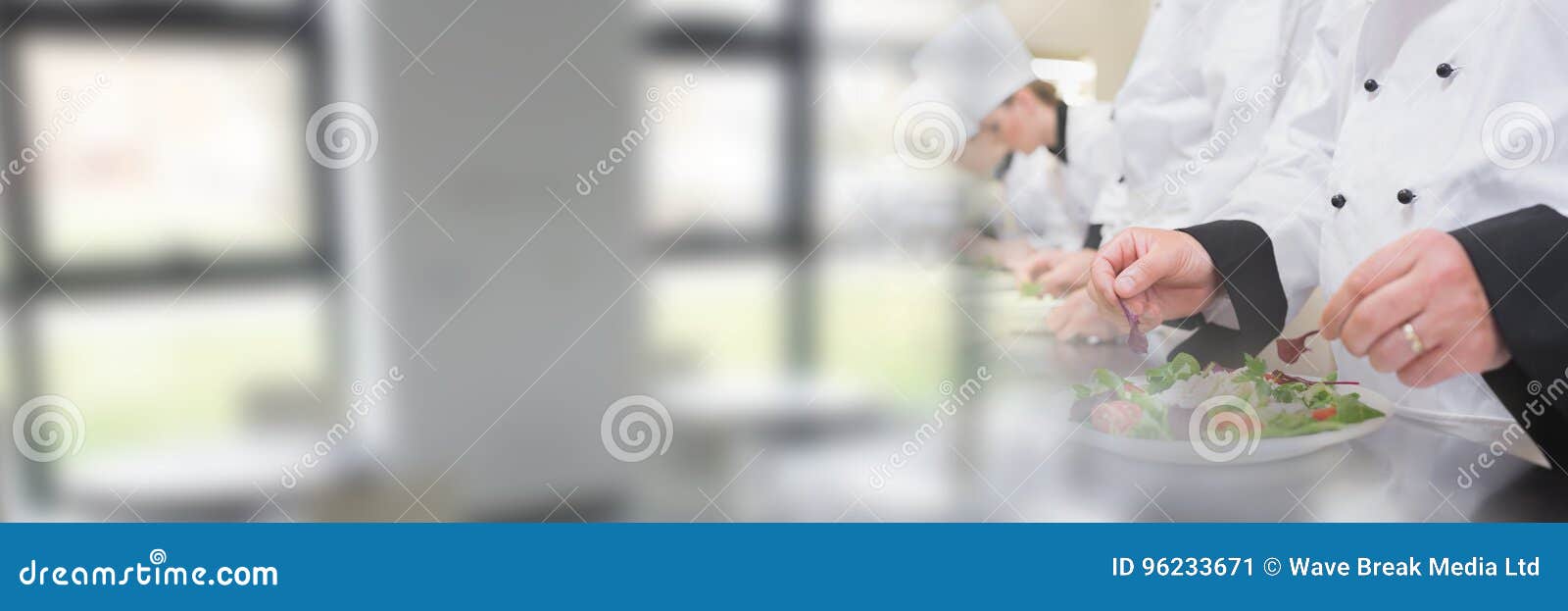 Chefs Preparing Food with Windows Transition Stock Image - Image of ...