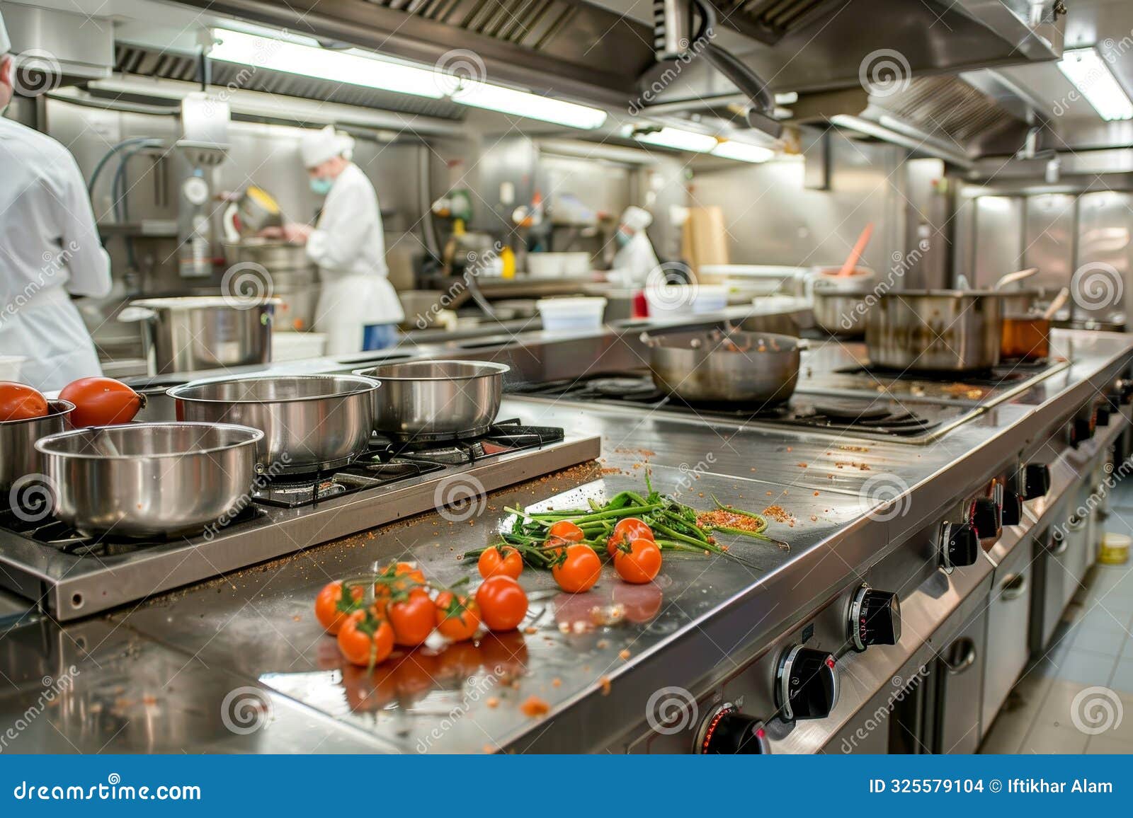 Chefs in a Spacious Kitchen Highlight the Need for Clean Surfaces To ...
