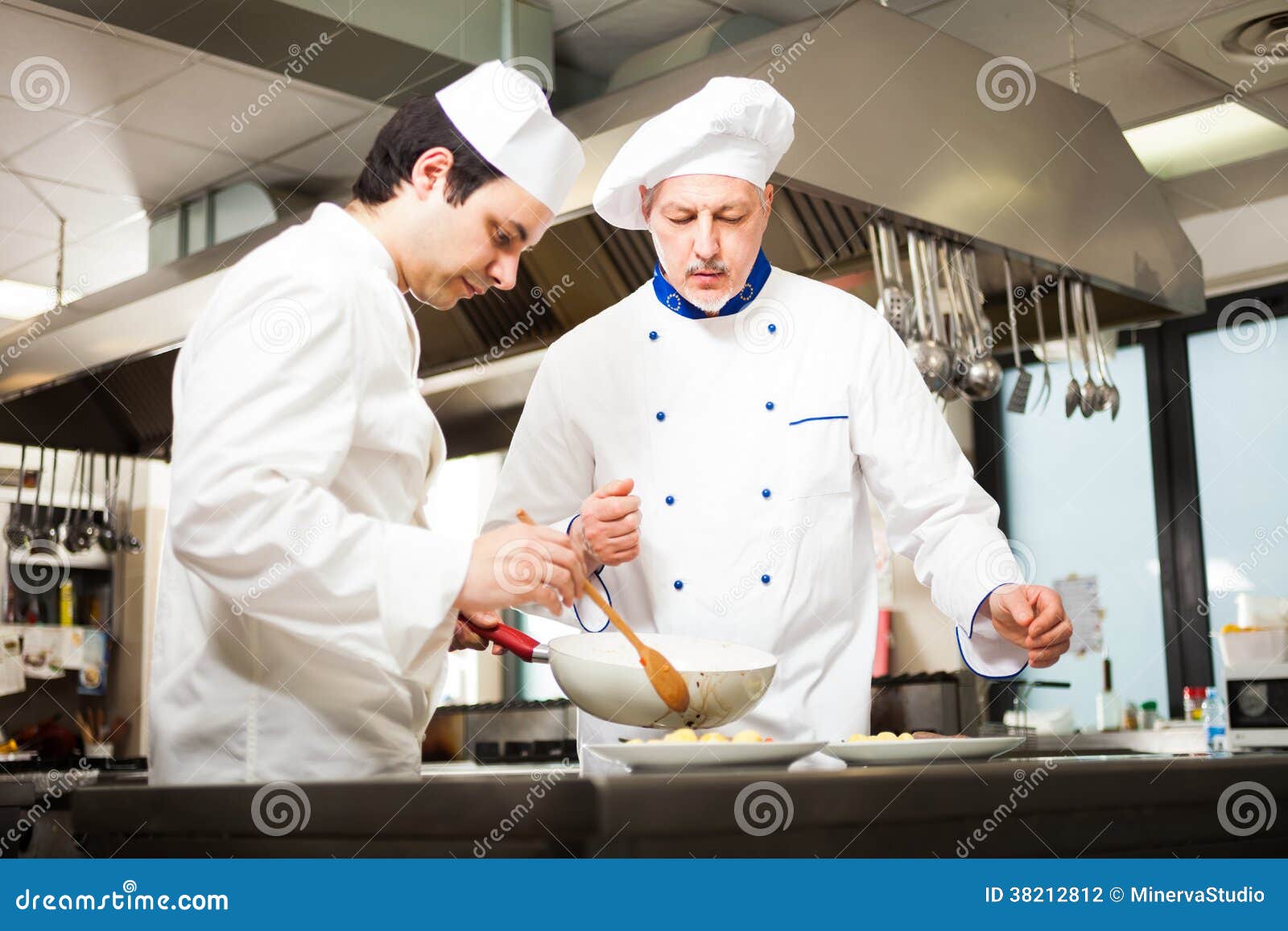 Chefs at work stock photo. Image of people, lunch, stage - 38212812