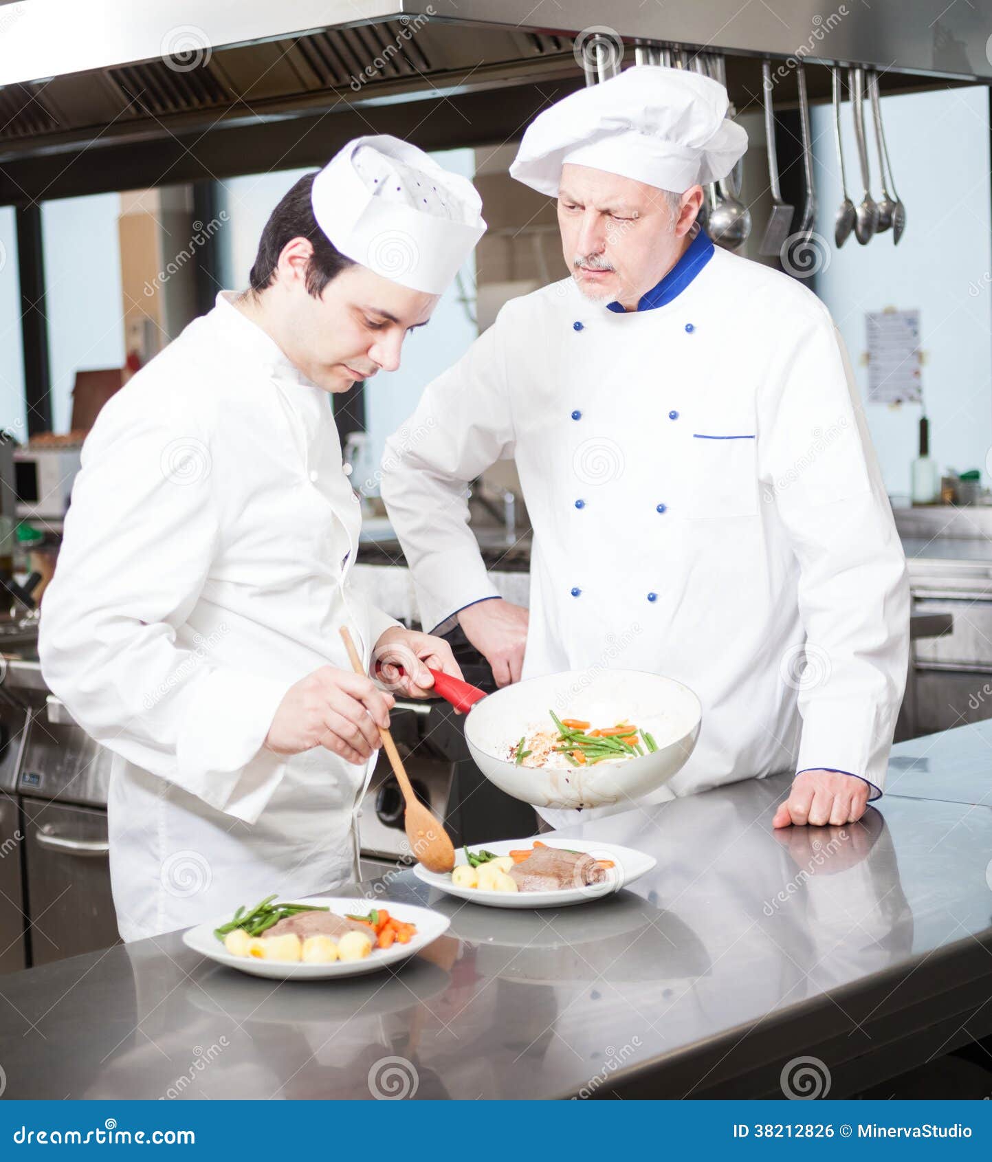Chefs at work stock photo. Image of cook, student, teacher - 38212826