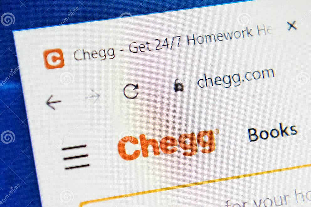Chegg.com Web Site. Selective Focus. Editorial Stock Photo - Image of ...