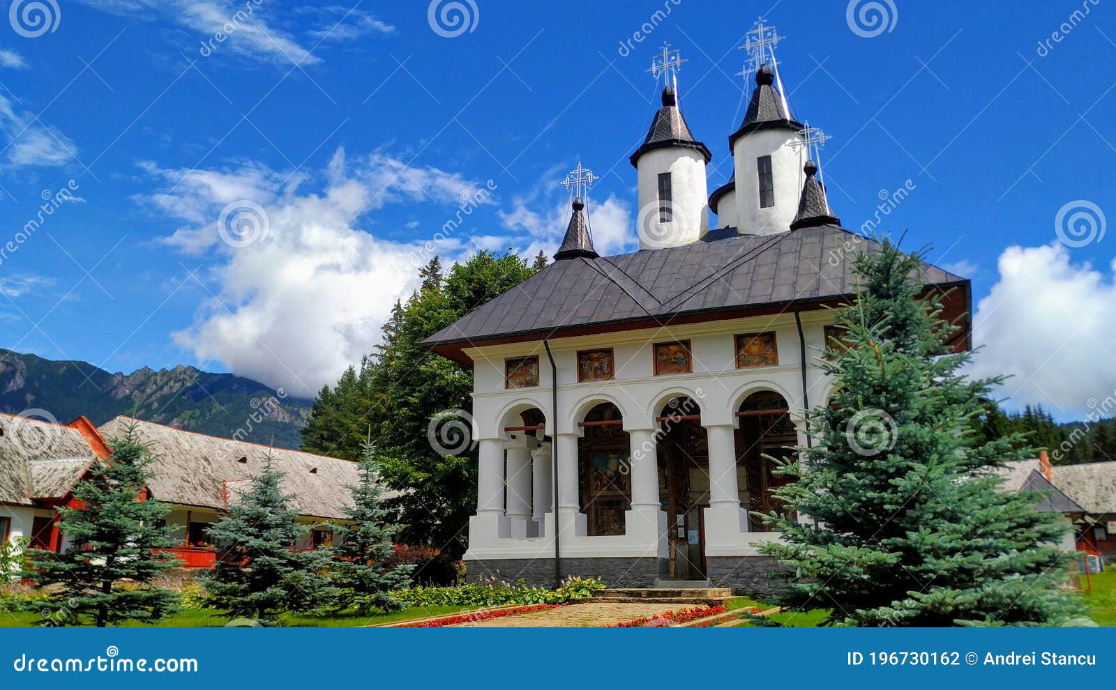 Cheia Monastery, Romania stock photo. Image of monument - 196730162