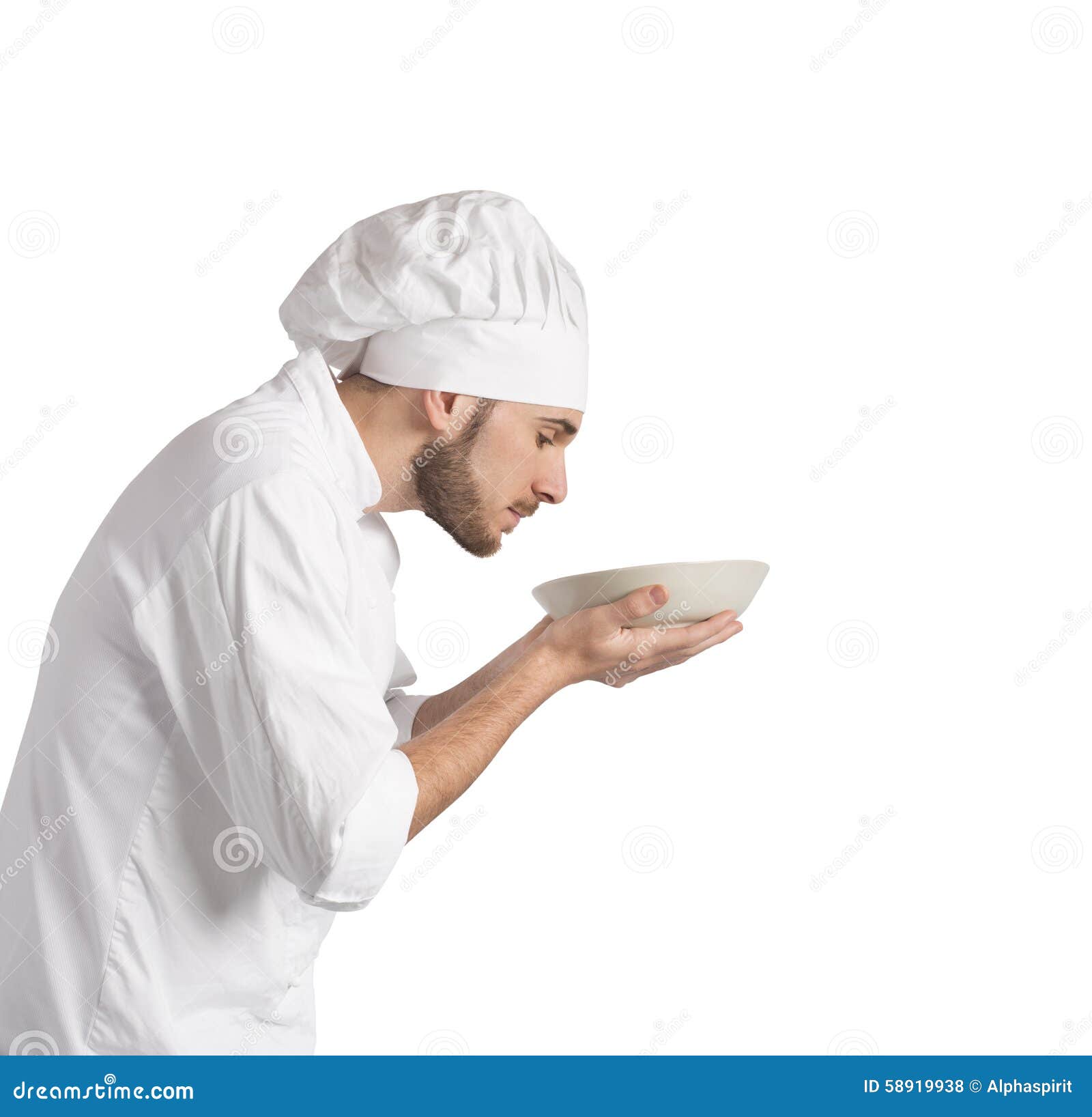 Cheirando o aroma foto de stock. Imagem de cozinhado - 58919938