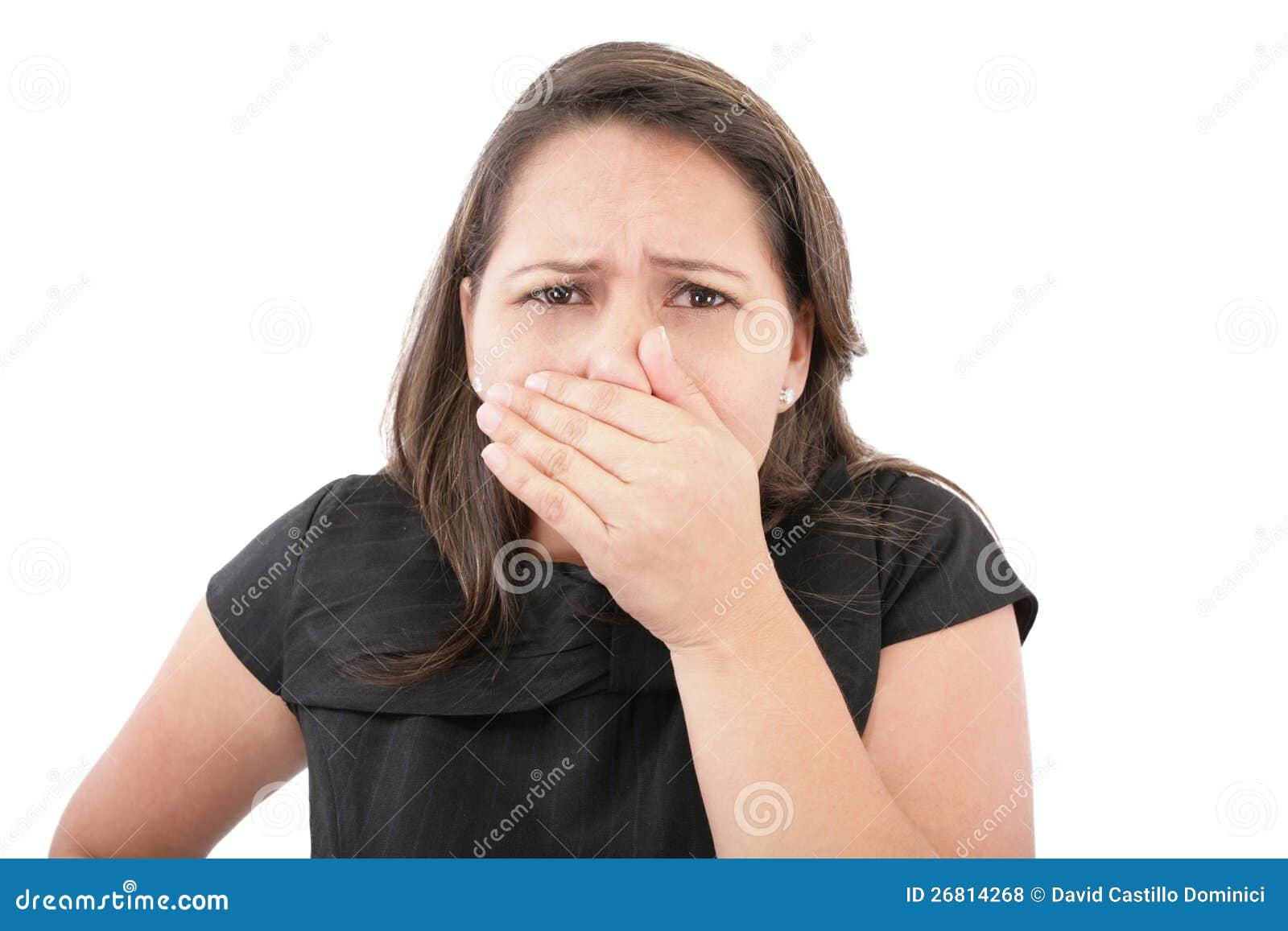 Cheiro ruim foto de stock. Imagem de facial, mulher, isolado - 26814268