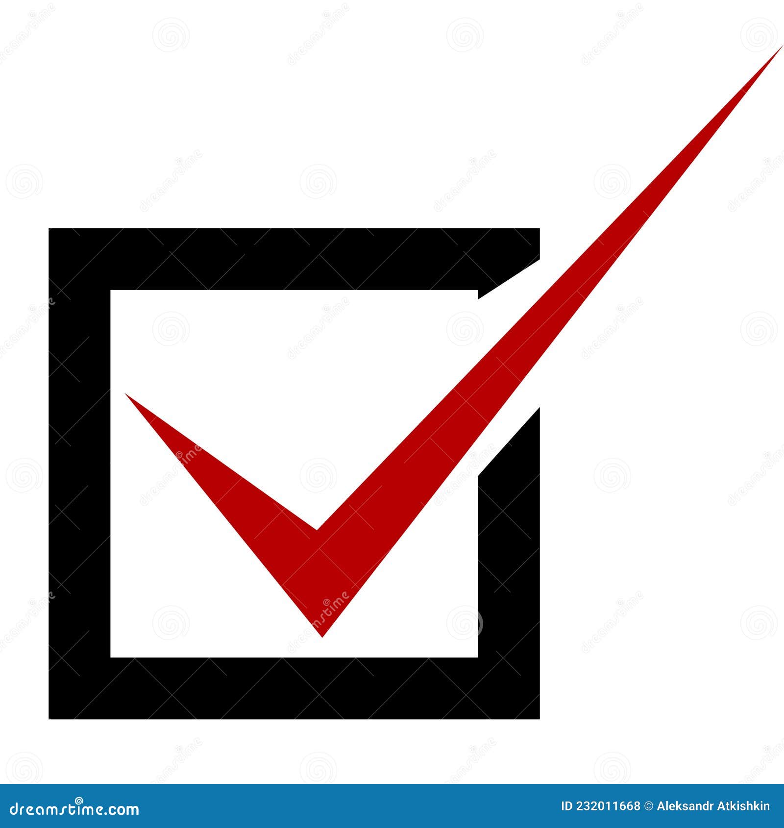 Set Of Chek Marks With Green Red Grey Black And White Colours. Green ...