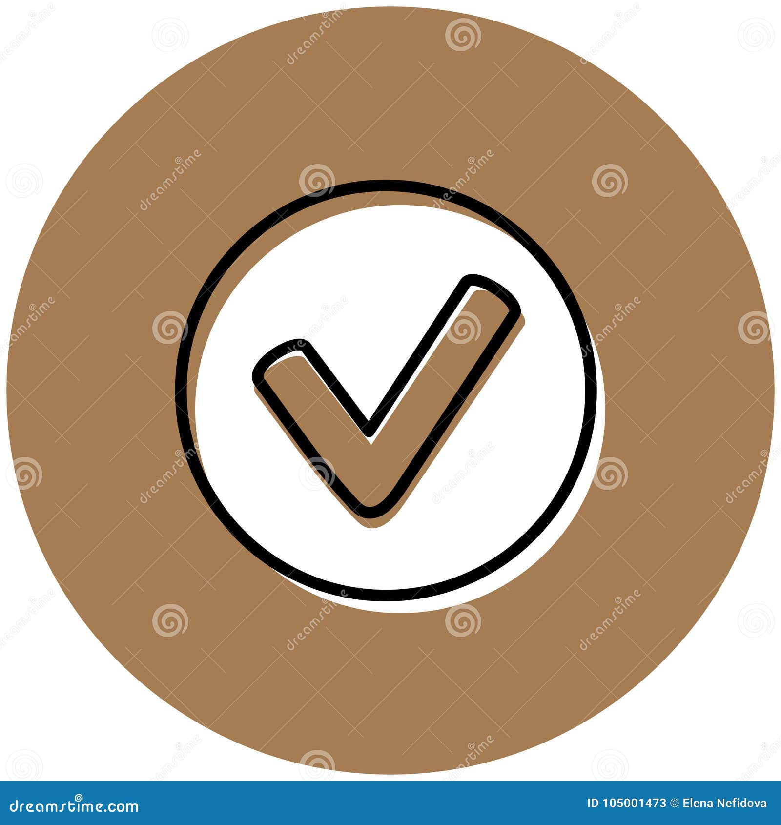 Chek, Ok, Yes Icon Approved Stock Vector - Illustration of option ...