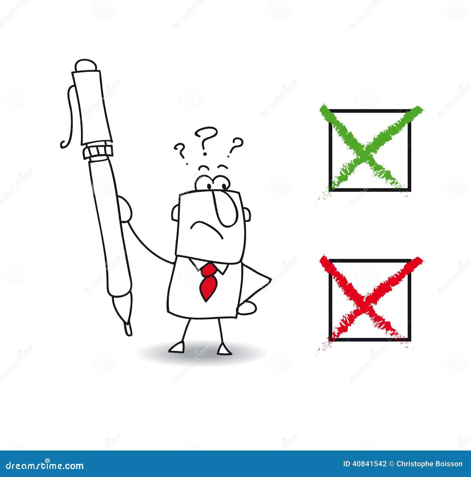 Cheking a box stock vector. Illustration of election - 40841542