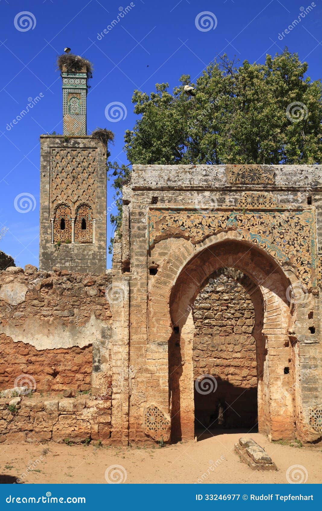 Chellah stock image. Image of historical, casbah, ancient - 33246977