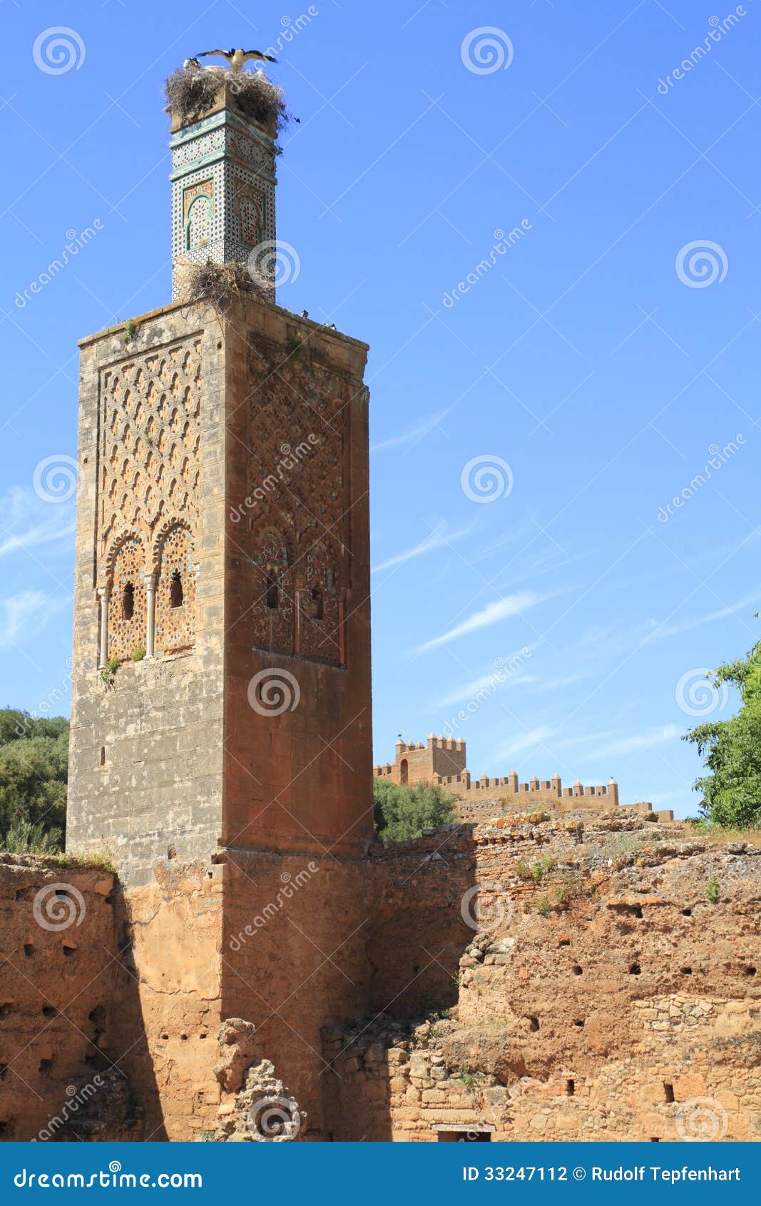 Chellah stock photo. Image of maghreb, archaeological - 33247112