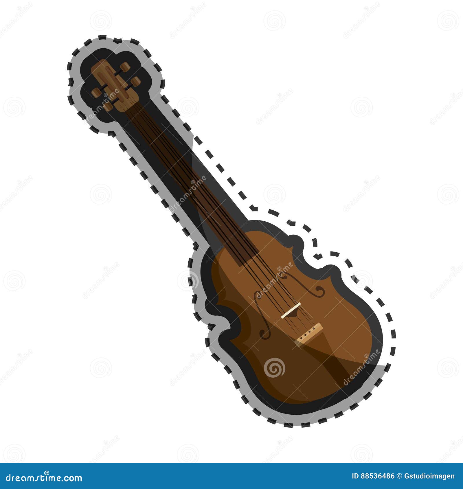 Chello Instrument Isolated Icon Stock Vector - Illustration of sound ...