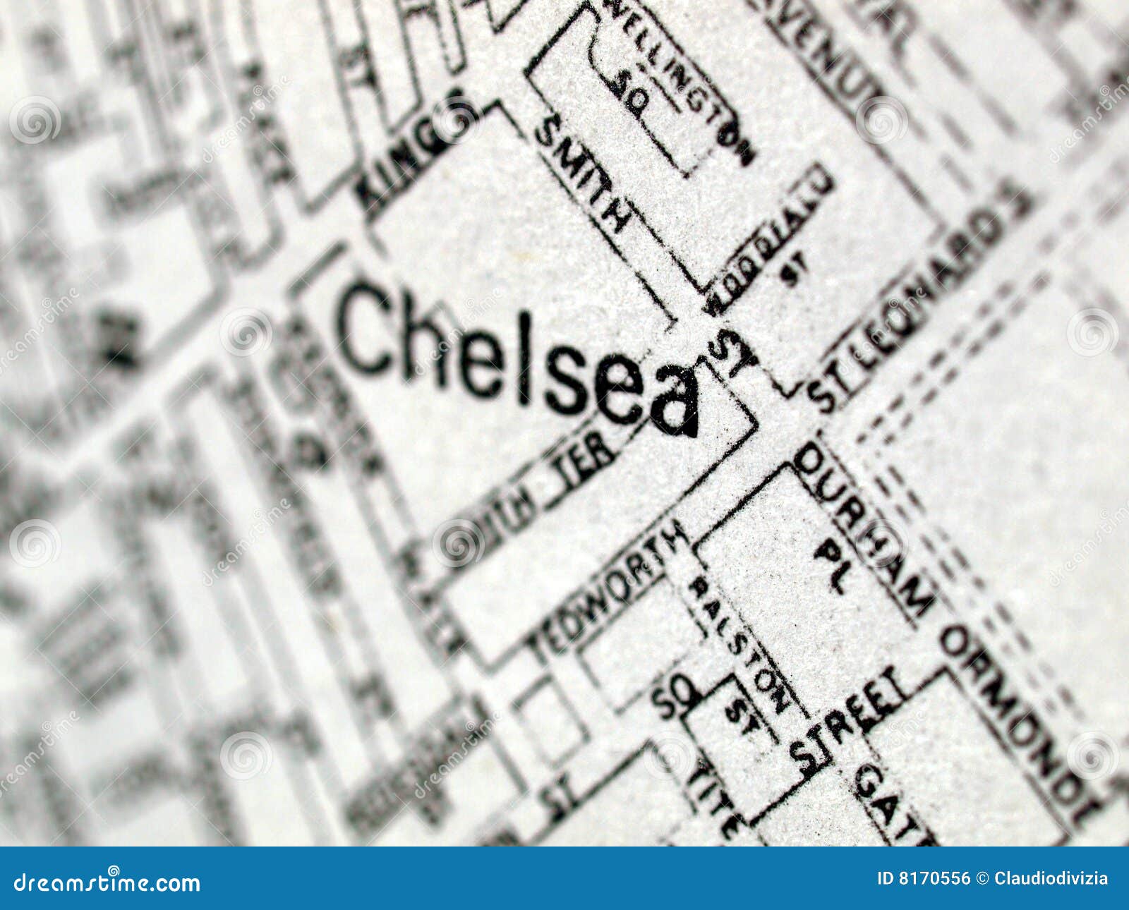 Chelsea stock photo. Image of town, plan, london, detail - 8170556