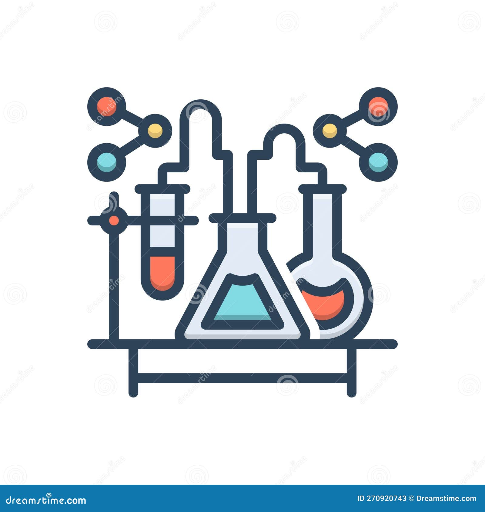 Color Illustration Icon for Chem, Science and Test Stock Vector ...