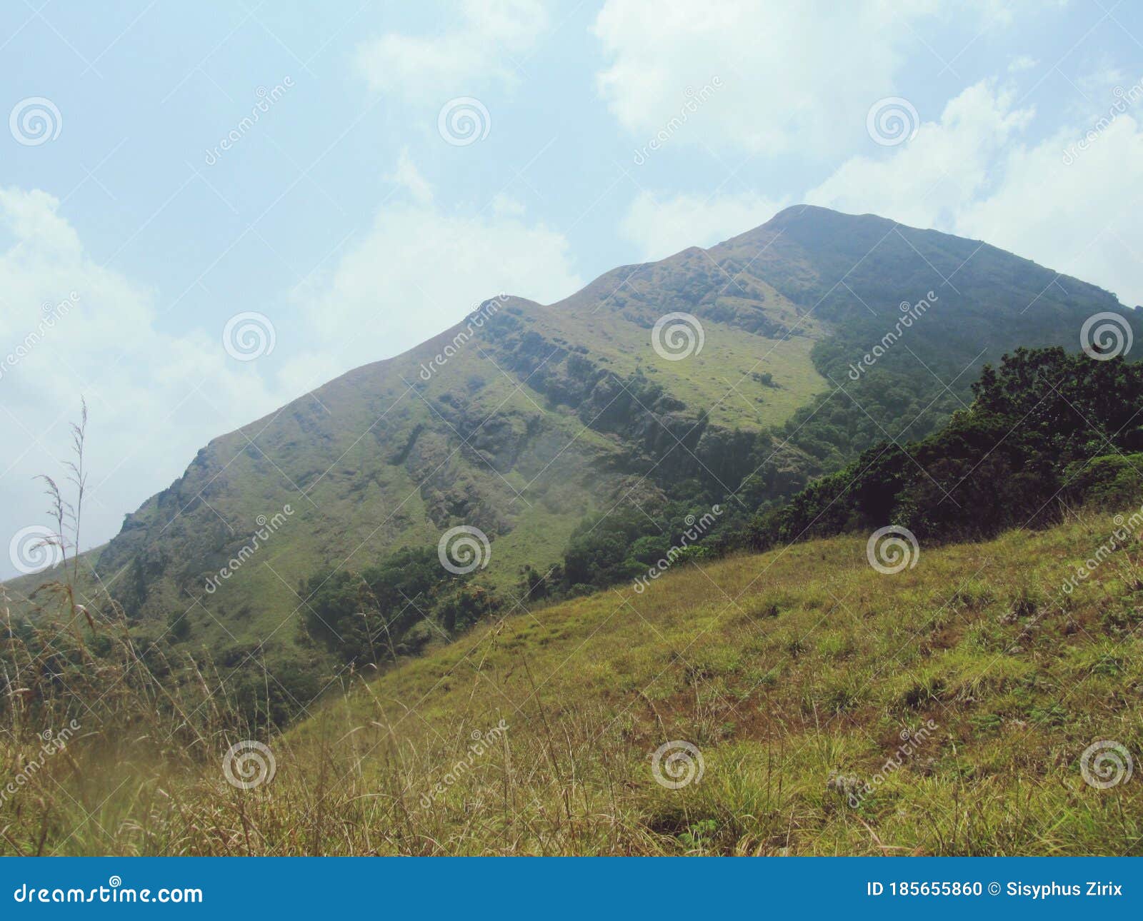 Chembra Peak Meppadi Wayanad Stock Photo - Image of trail, walking ...