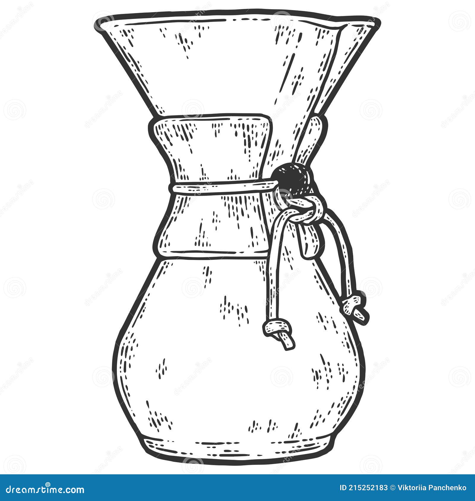 Chemex Doodle Icon, Vector Hand Drawn Illustration | CartoonDealer.com ...